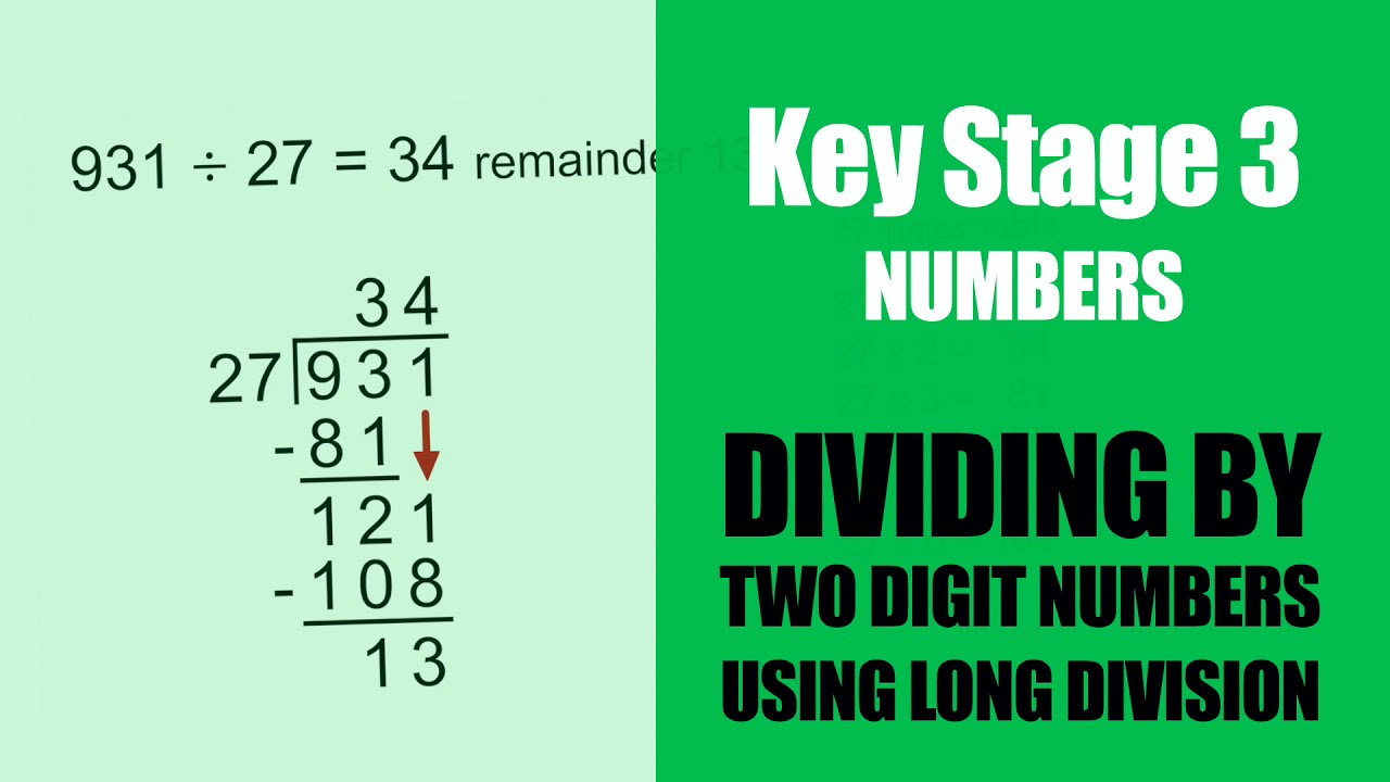 Key Stage 3 Maths Dividing By Two Digit Numbers Using Long Division key-stage-3-maths-dividing-by-two-digit-numbers-using-long-division