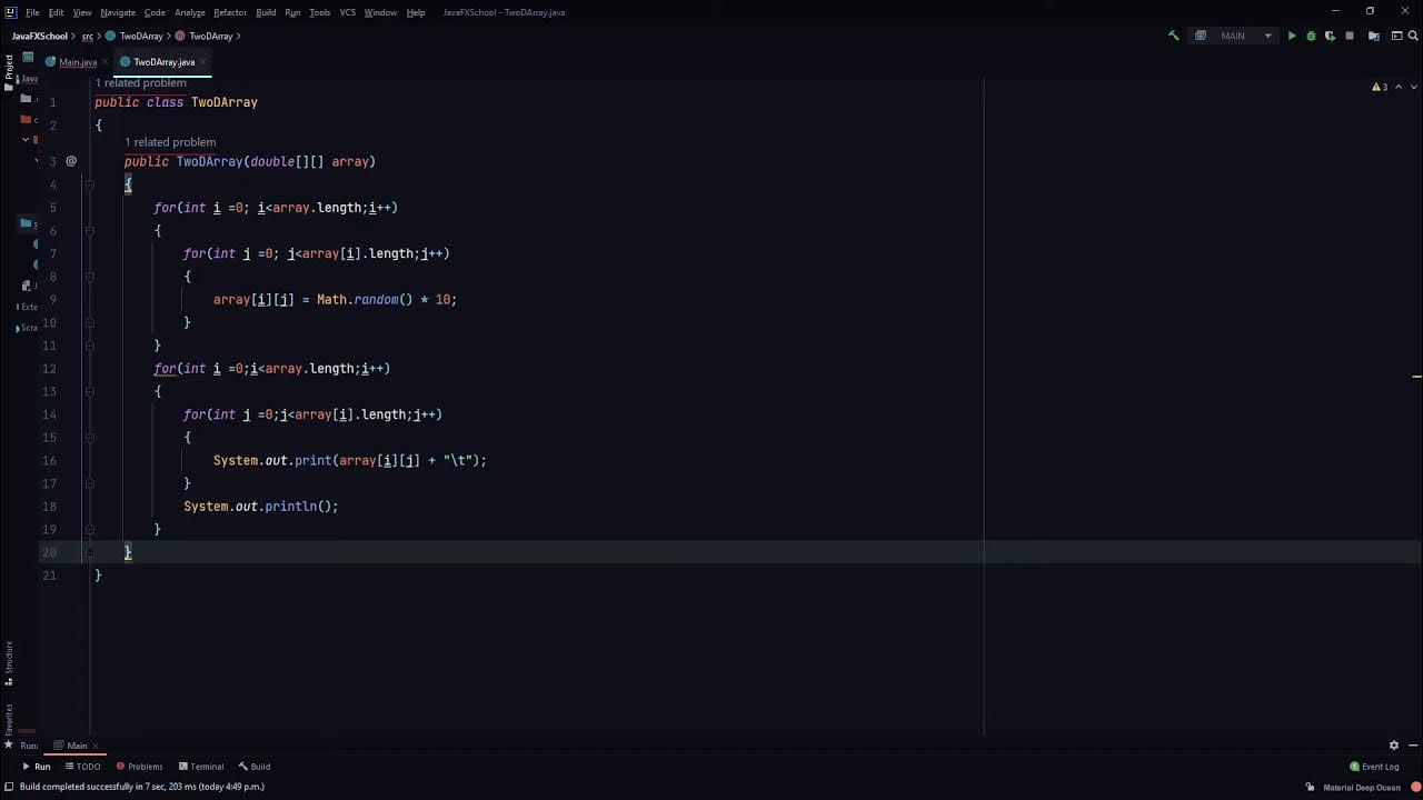 Java One-Two Dimensional Array Pass Parameter-Constructor Overloading - YouTube