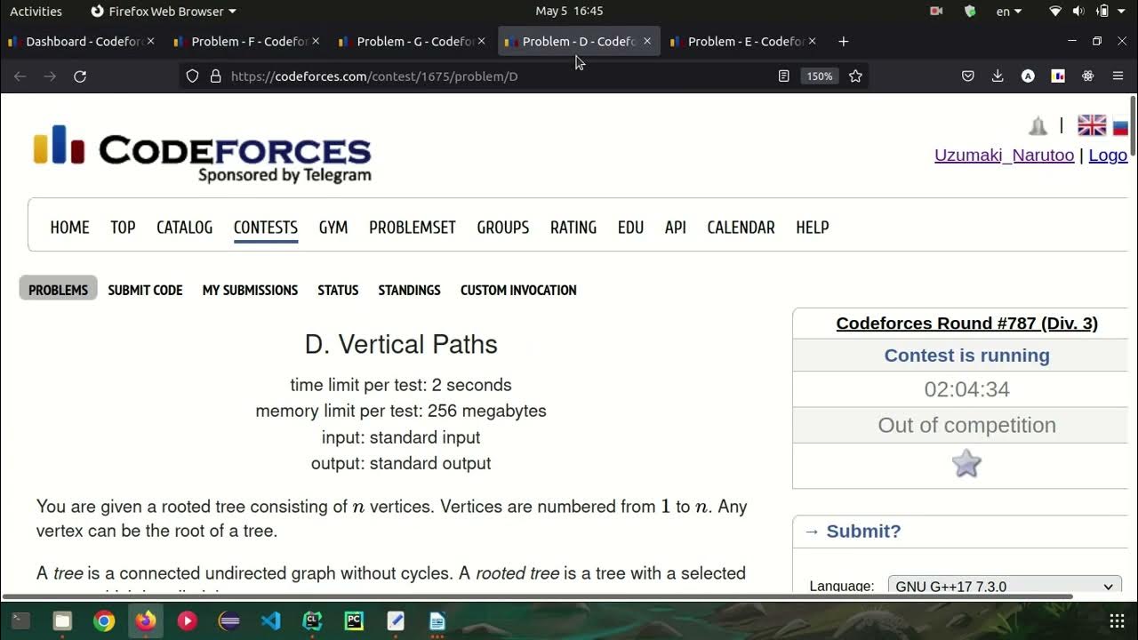 Codeforces Round #787 Div 3 - YouTube