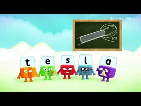 S2E15 of The Alphablocks spells... series: Tesla
