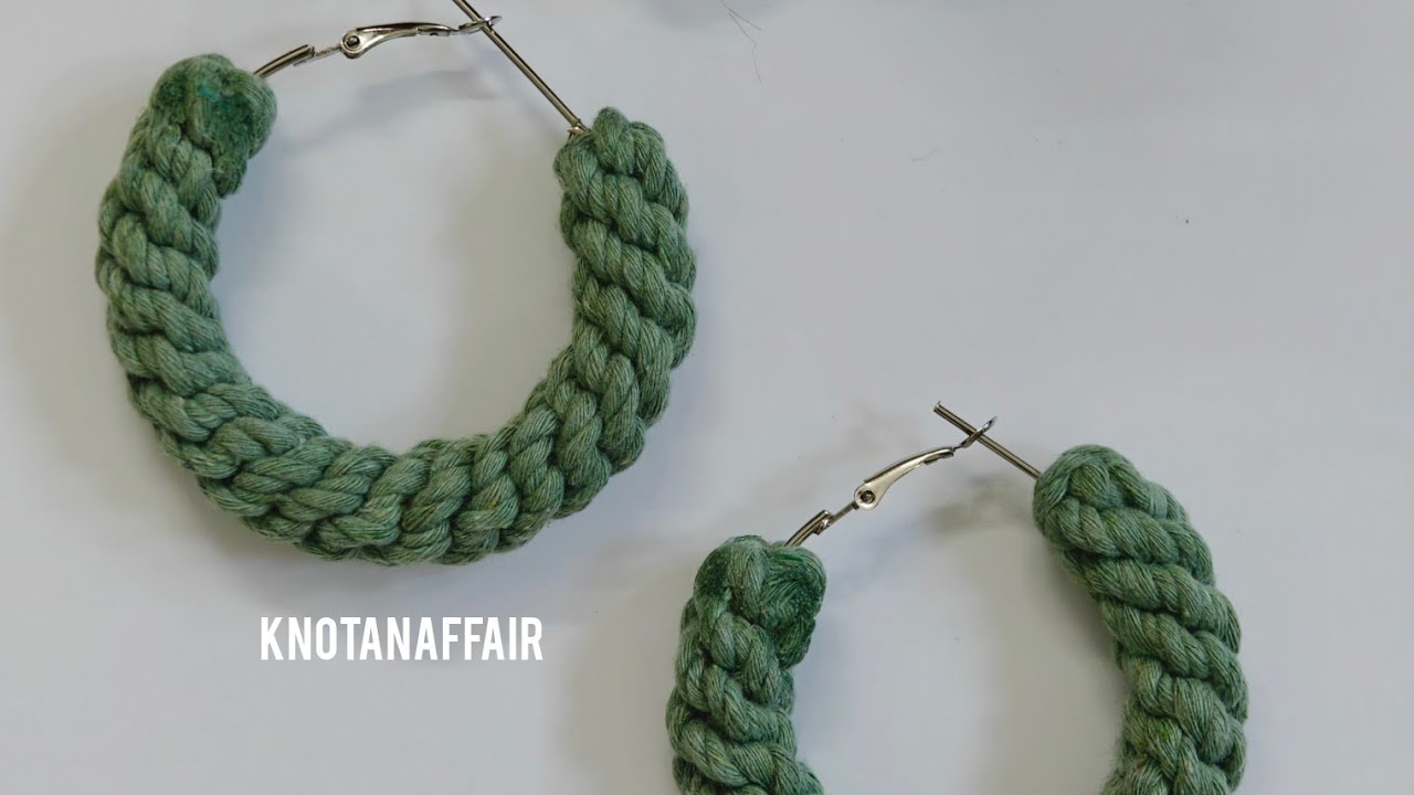 DIY How to make Macrame Earrings for Beginner | Macrame Earring New Design - YouTube