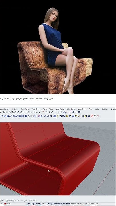 SA Tutorial | Molded Plywood Seat Design | Rhinoceros 7 | Furniture | Simple - YouTube