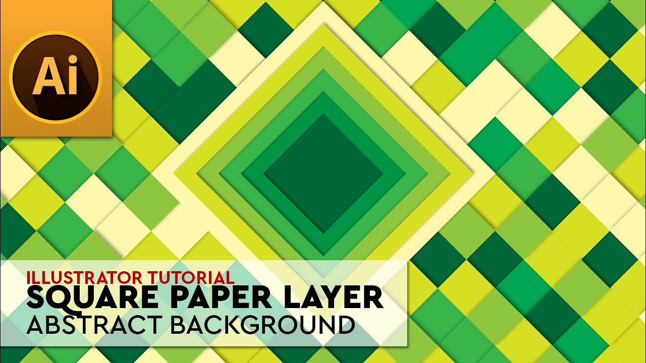 Seamless Square Paper Layer Abstract Background in Adobe Illustrator ...