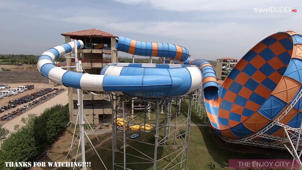 FUNNEL WATER SLIDE at THE ENJOY CITY VALVOD VADODARA GUJARAT - YouTube
