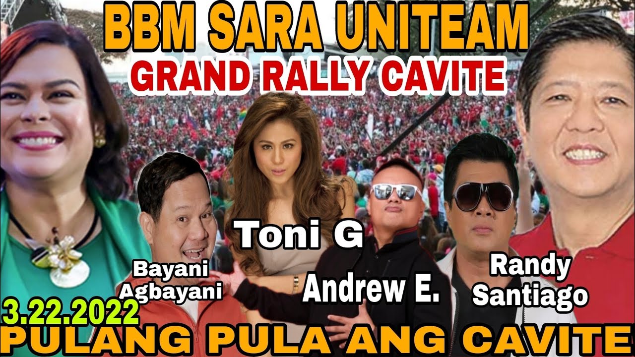 LIVE!BBM SARA PROCLAMATION RALLY CAVITE!GRABE MAY NANALO NA! - YouTube