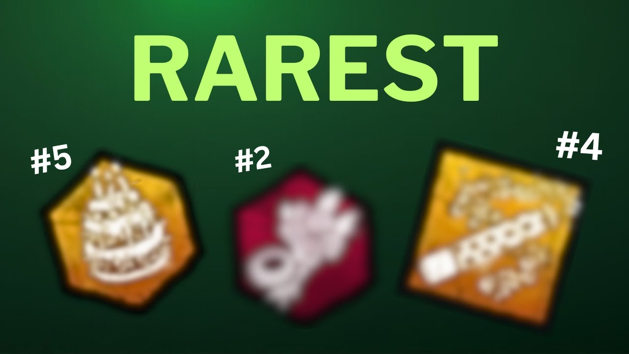 Top 5 Rarest Items and Offerings in DBD - YouTube