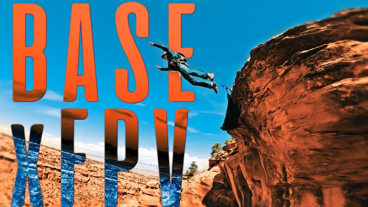 FPV DRONE X BASE JUMP - Bangs Canyon , Colorado - YouTube