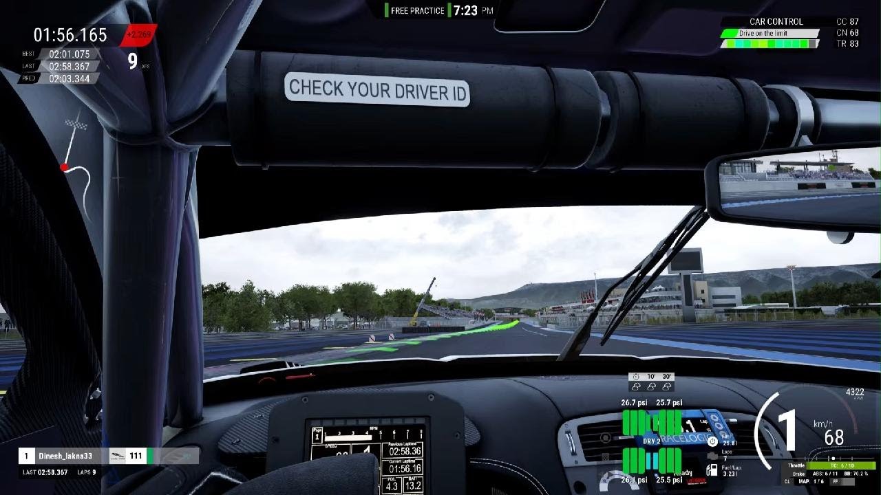 Assetto Corsa Competizione Circuit Paul Ricard Failed 10 Clean Lap ...