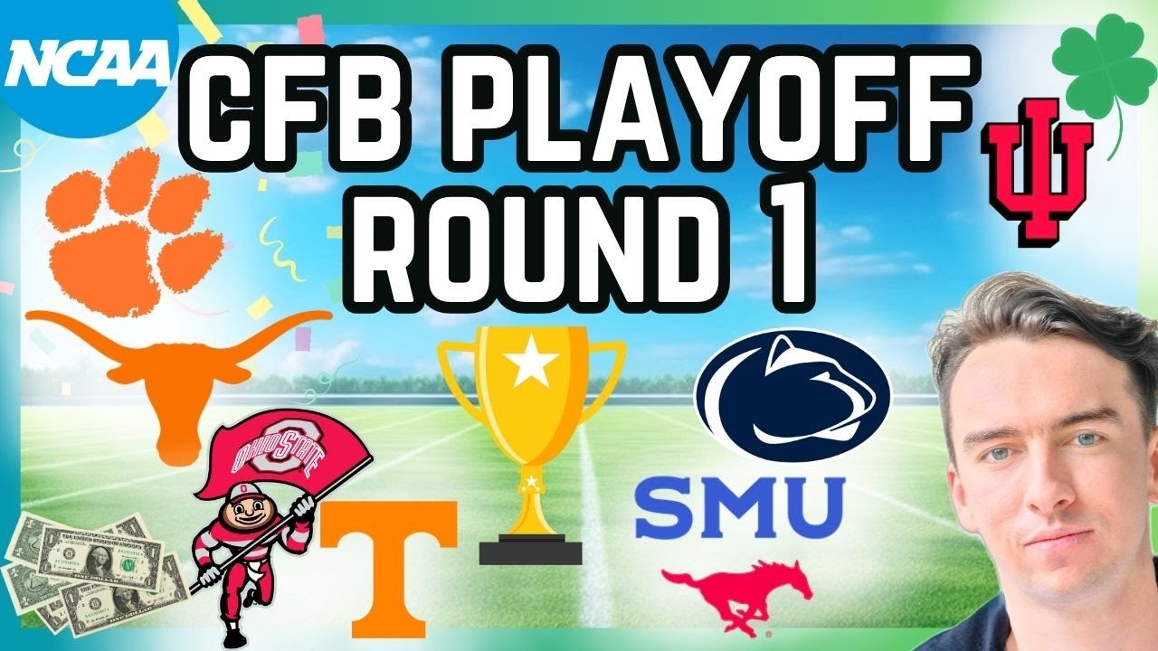 College Football Playoff Round #1 Picks & Predictions - YouTube
