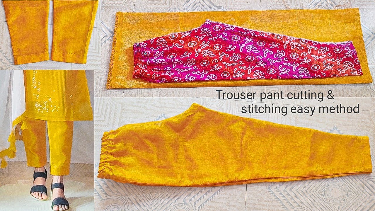 Pant trouser cutting & stitching very easily for beginners | pant ...