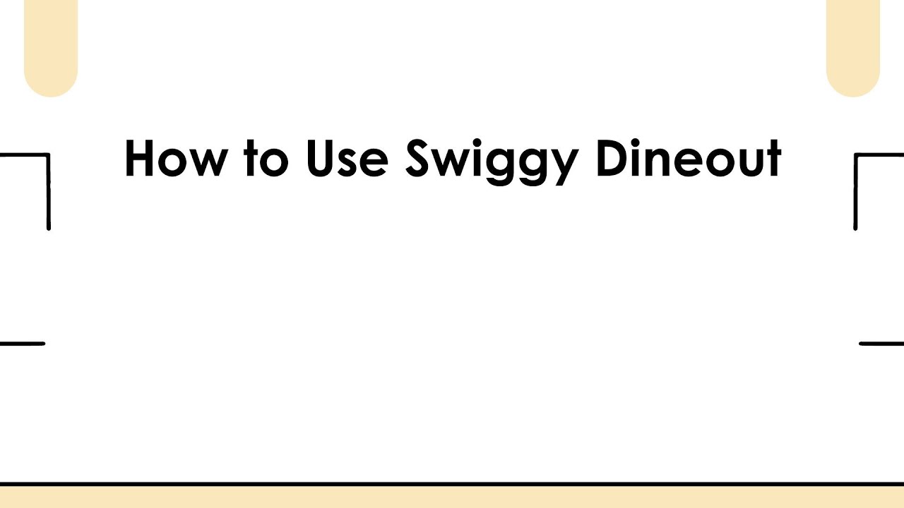 How to Use Swiggy Dineout - YouTube