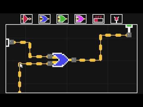 simple Logic Gates Simulator prototype, coded with Lua - YouTube