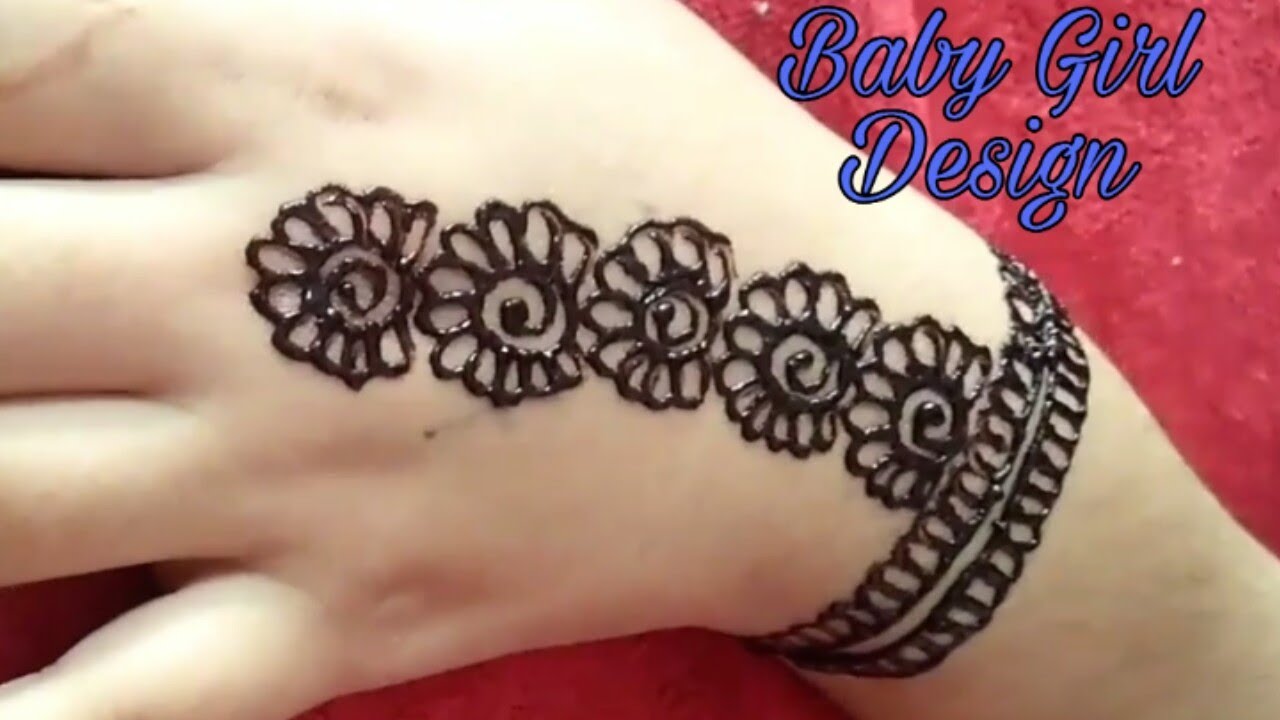 New Baby Girl Mehndi Design // latest New mehndi design // mehndi ...