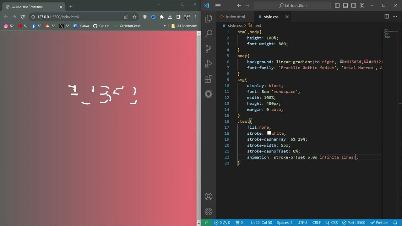 Gorgeous Css Text Animation Effects Tutorial12 Youtube