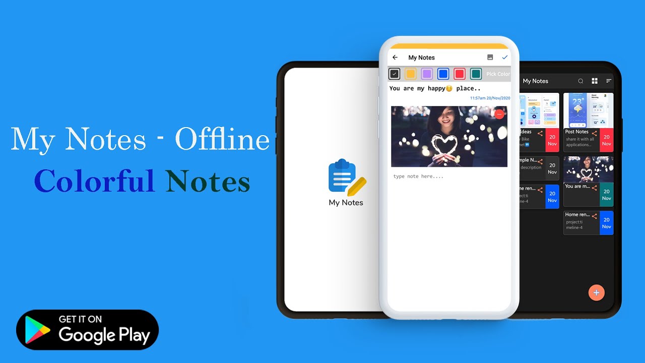 My Notes - Offline Colorful Notes | App Promo - YouTube