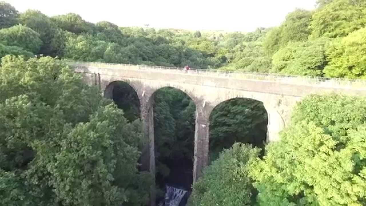 Healey Dell Viaduct DJI Phantom 3 - Whitworth - YouTube