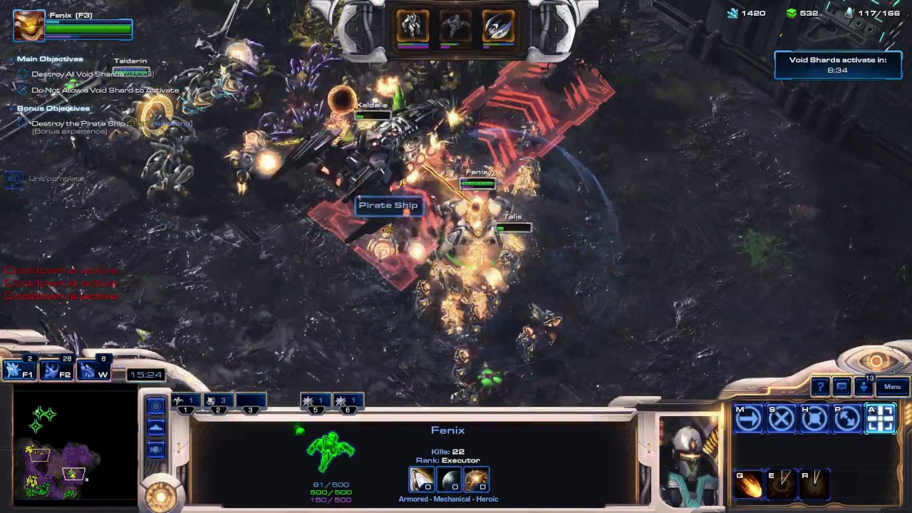 StarCraft 2 Co Op Fenix Brutal Level 5 - YouTube