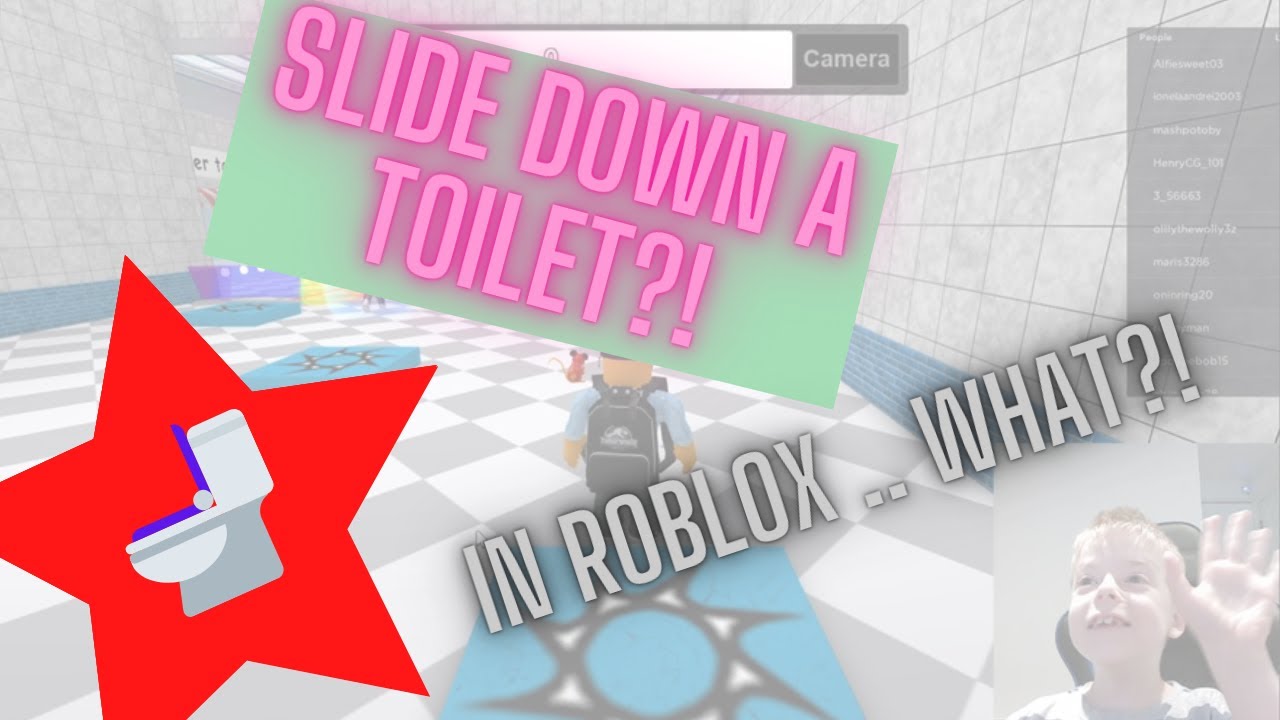 Flushing and sliding down a roblox toilet! Lets play roblox! - YouTube