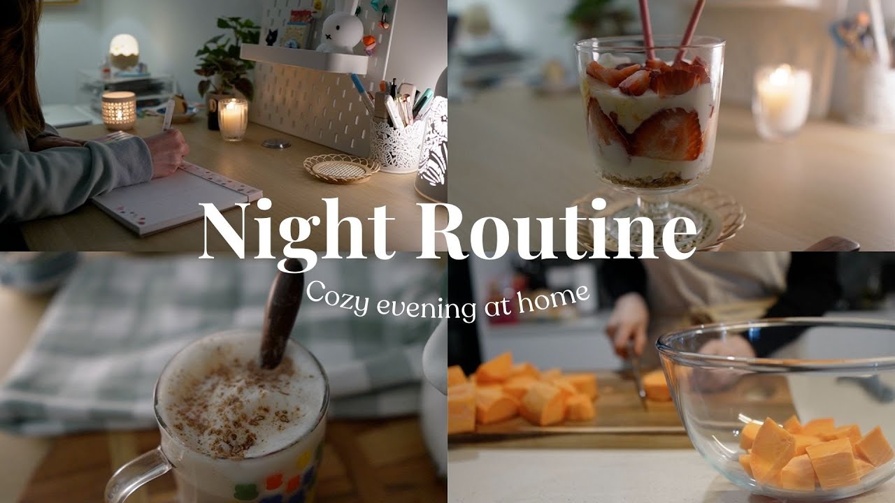 My night routine | Calm and quiet evening at home 🌙 🏡 - YouTube