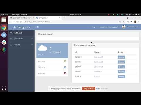 Shiny: Your first shiny app - YouTube