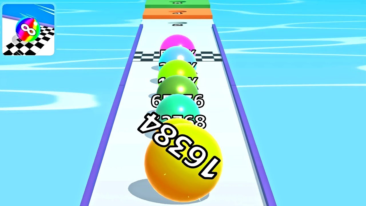Ball Run Infinity Number Up To (128M, 256M, 512M, 1024M) ! All Levels ...