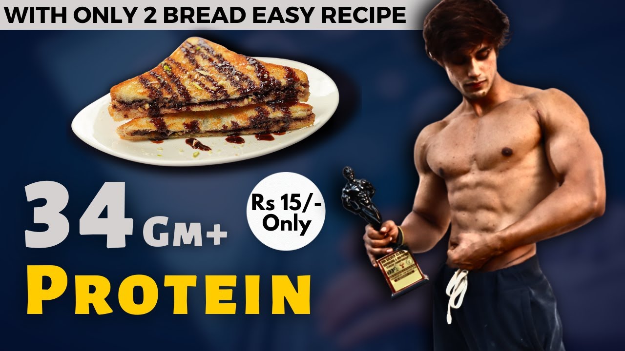 Homemade High Protein Chocolate Sandwich for muscle Gain | Veg Gym diet ...