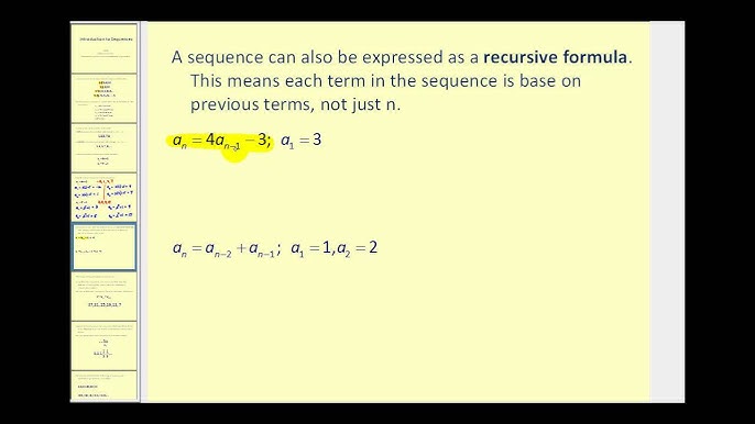 Introduction To Sequences Worksheet Answers