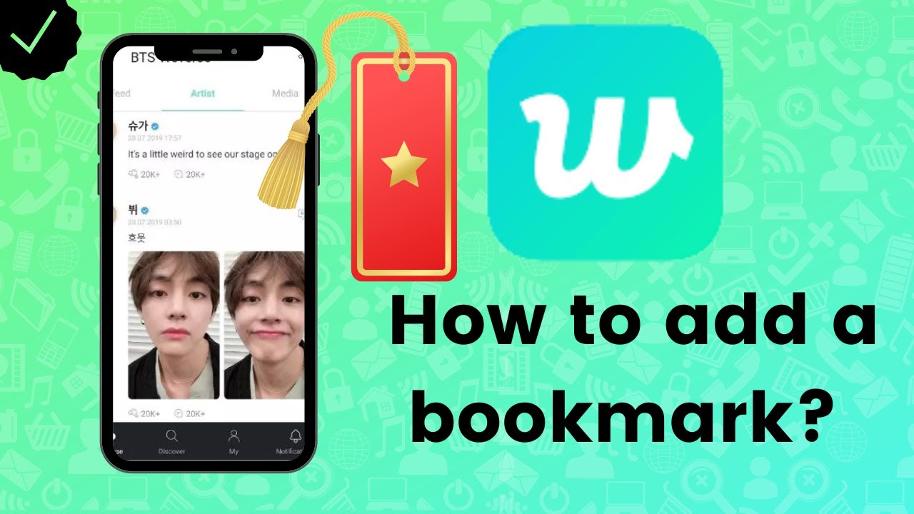 How to add a bookmark to a post on Weverse? - YouTube