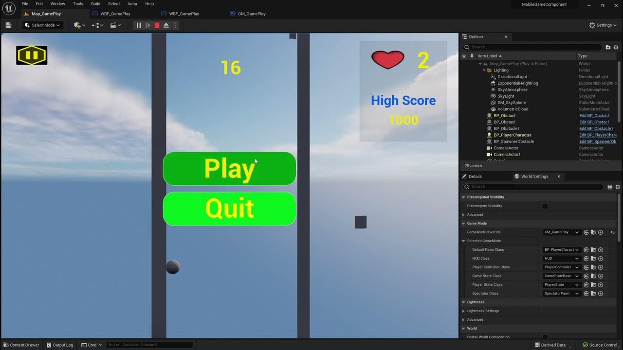 UE5 - Beginner - Full Game Tutorial #23 - GamePlayWidget Design - YouTube