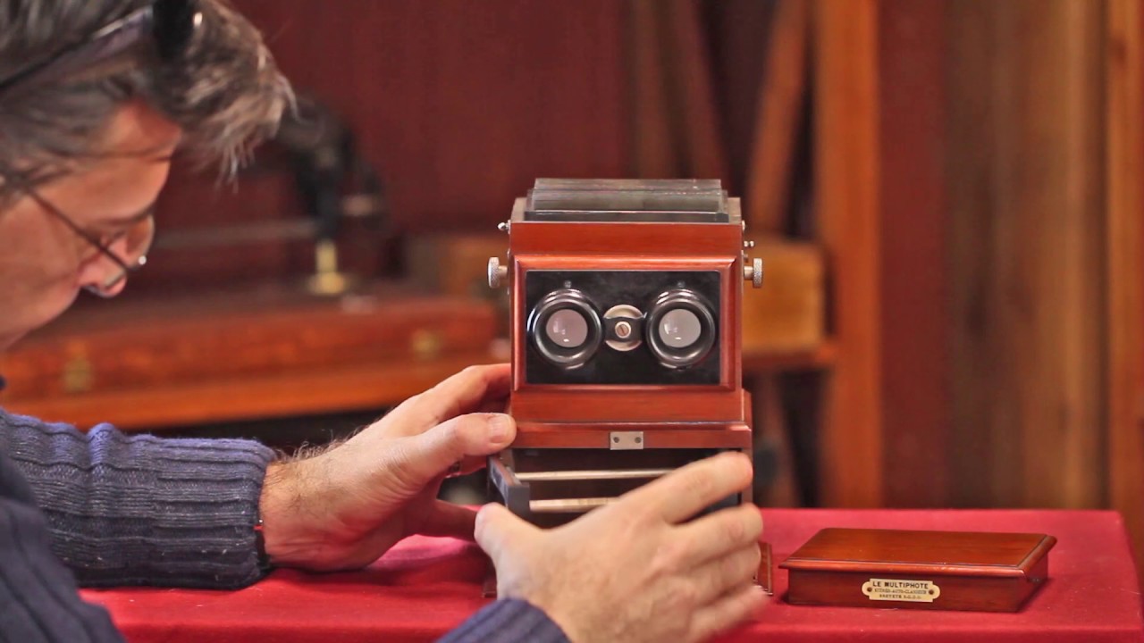 Raro Estereoscopio Automático Antiguo “Le Multiphote”. Francia, Circa ...