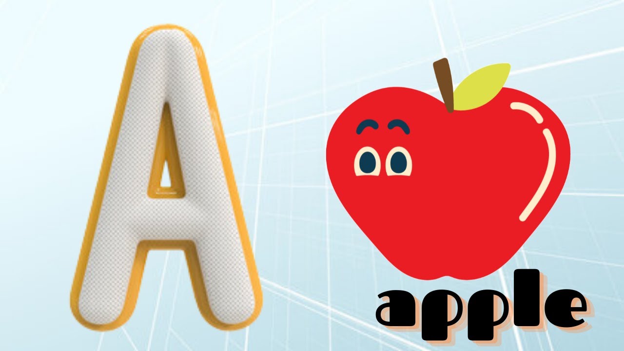 A for Apple + 123 Song / Nursery rhymes / Phonics Song for Toddlers ...
