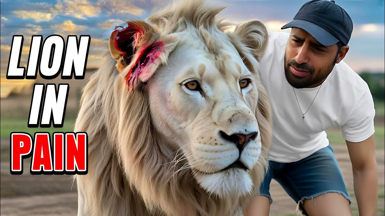 Lion in Pain 😭 Unbelievable Rescue at Waqas Wild Farm - YouTube