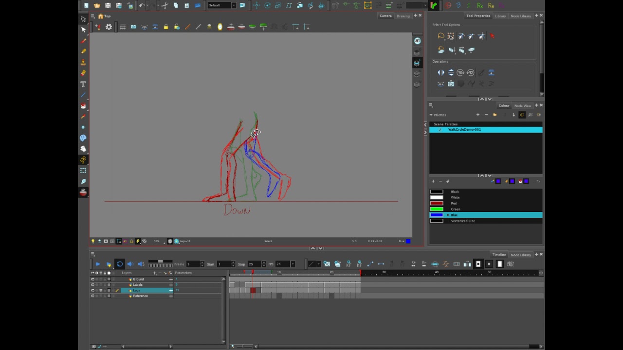 How to Animate a Walk Cycle 3: Legs: In-Betweens - YouTube