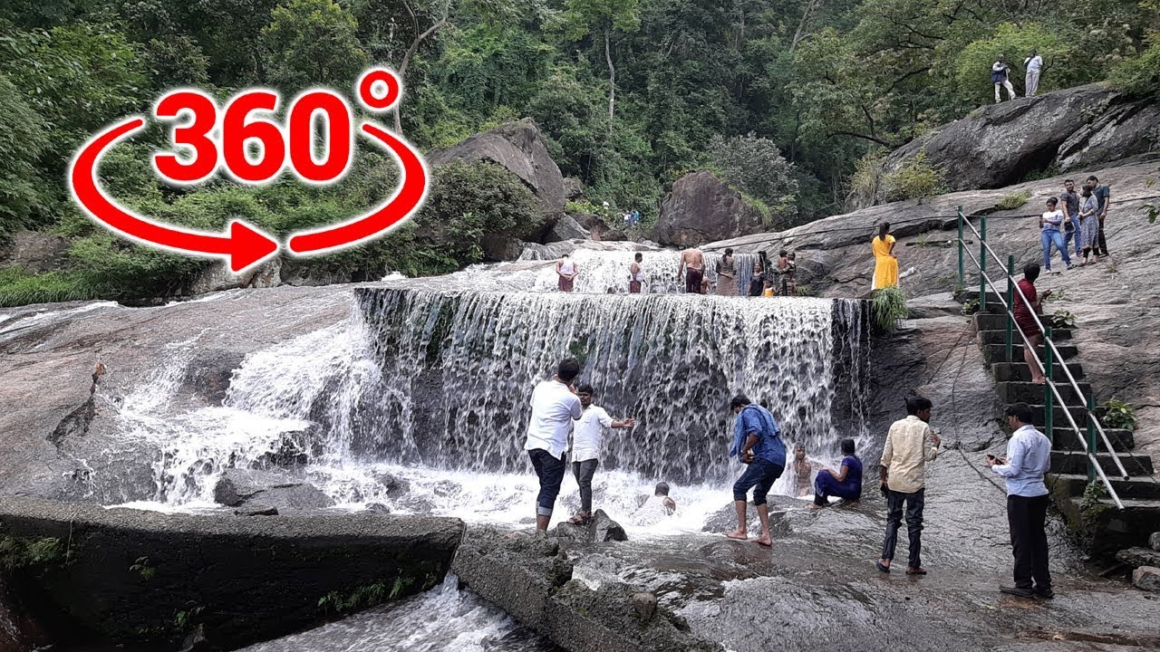 Kovai Kutralam Falls | Travel 360 Degree Video | Coimbatore Tourist ...