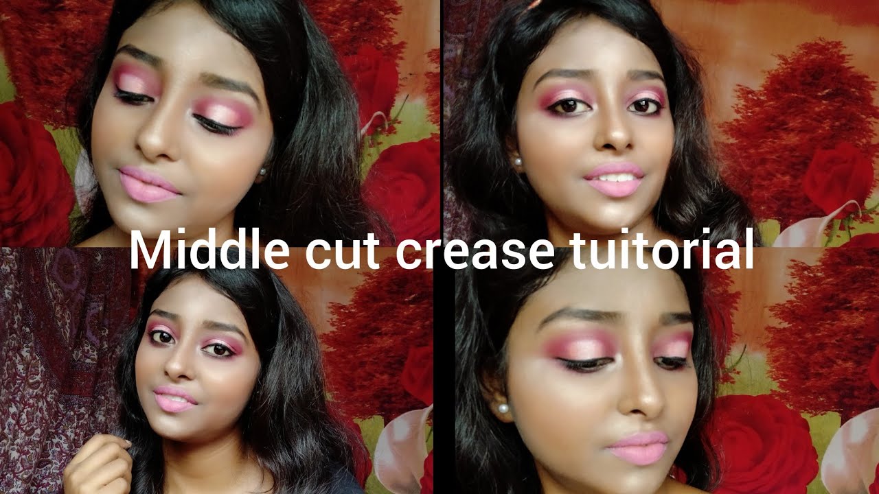 Middle cut crease tuitorial || By Debasmita Nath - YouTube
