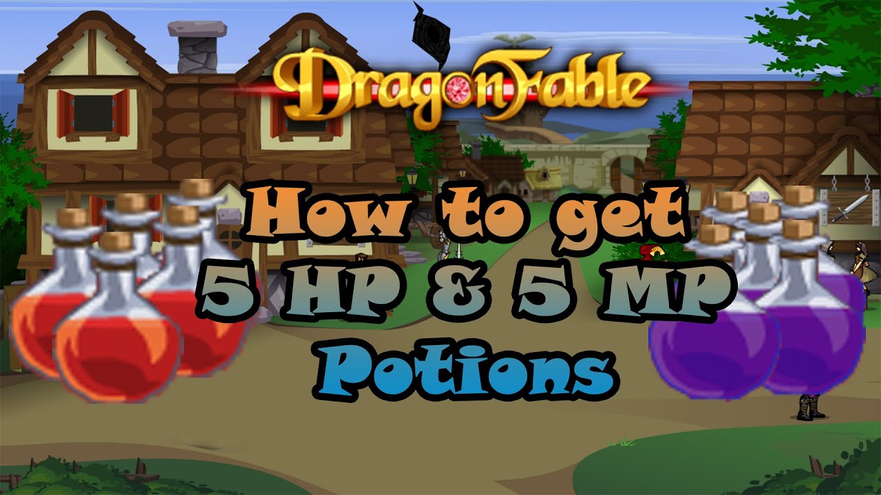 DragonFable - How to get 5 HP & 5 MP Potions - YouTube