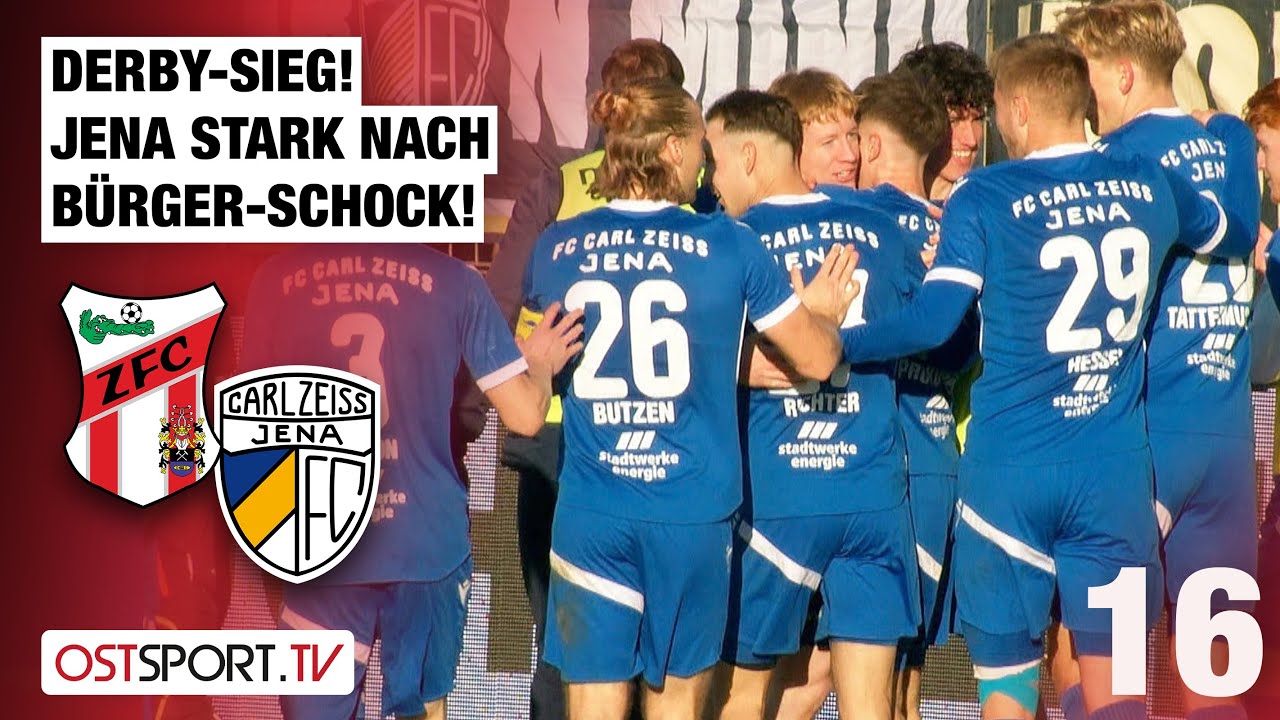 Derby-Sieg! Jena stark nach Bürger-Schock: ZFC Meuselwitz - Carl Zeiss ...