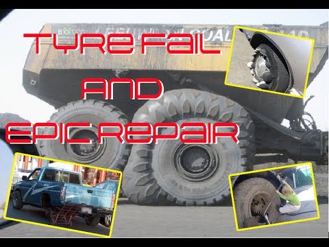 Tire Fail And Epic Repair Compilation 2017 - YouTube