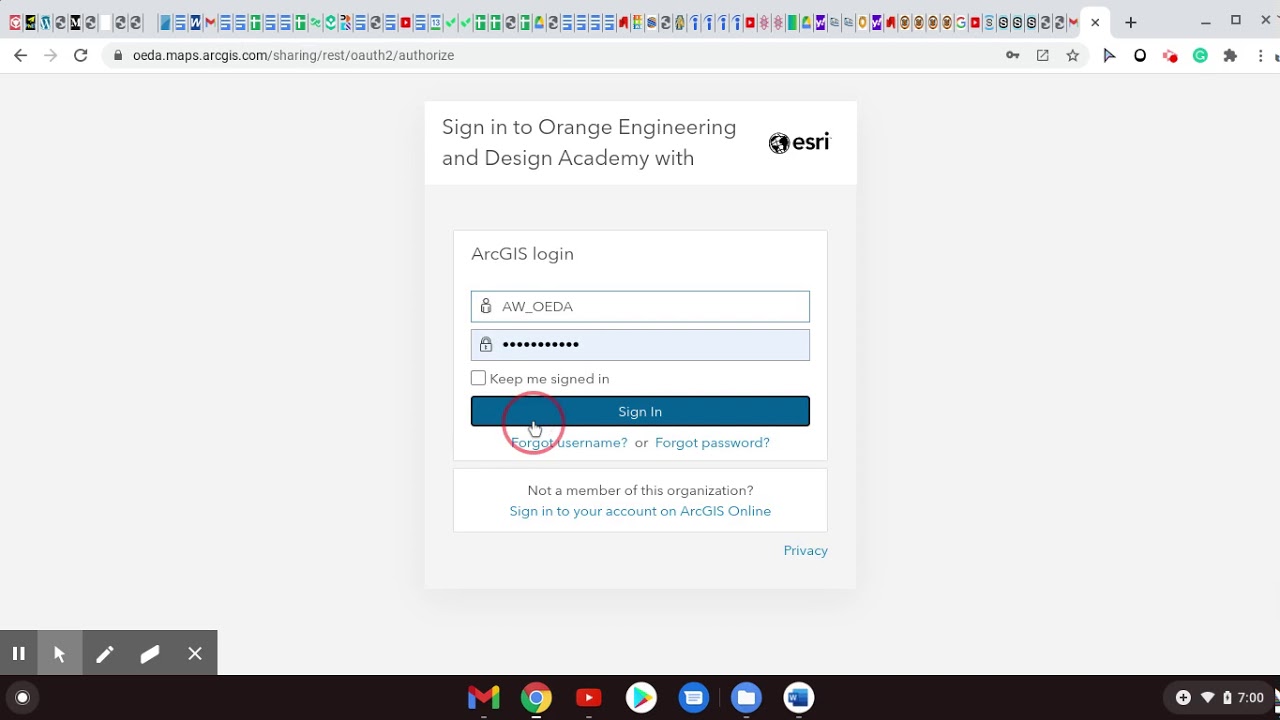 ArcGIS log in - YouTube