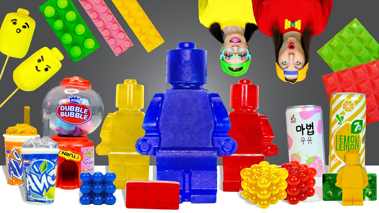 MUKBANG DESSERT [ LEGO JELLY ] 레고 젤리 먹방 by Pico Pocky - YouTube