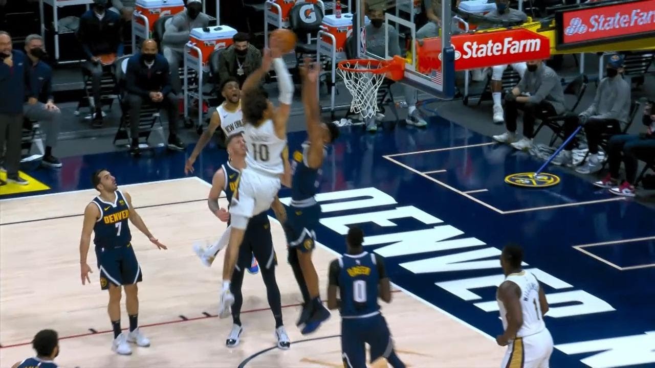 Jaxson Hayes POSTERIZES PJ Dozier | Pelicans-Nuggets Highlights - YouTube
