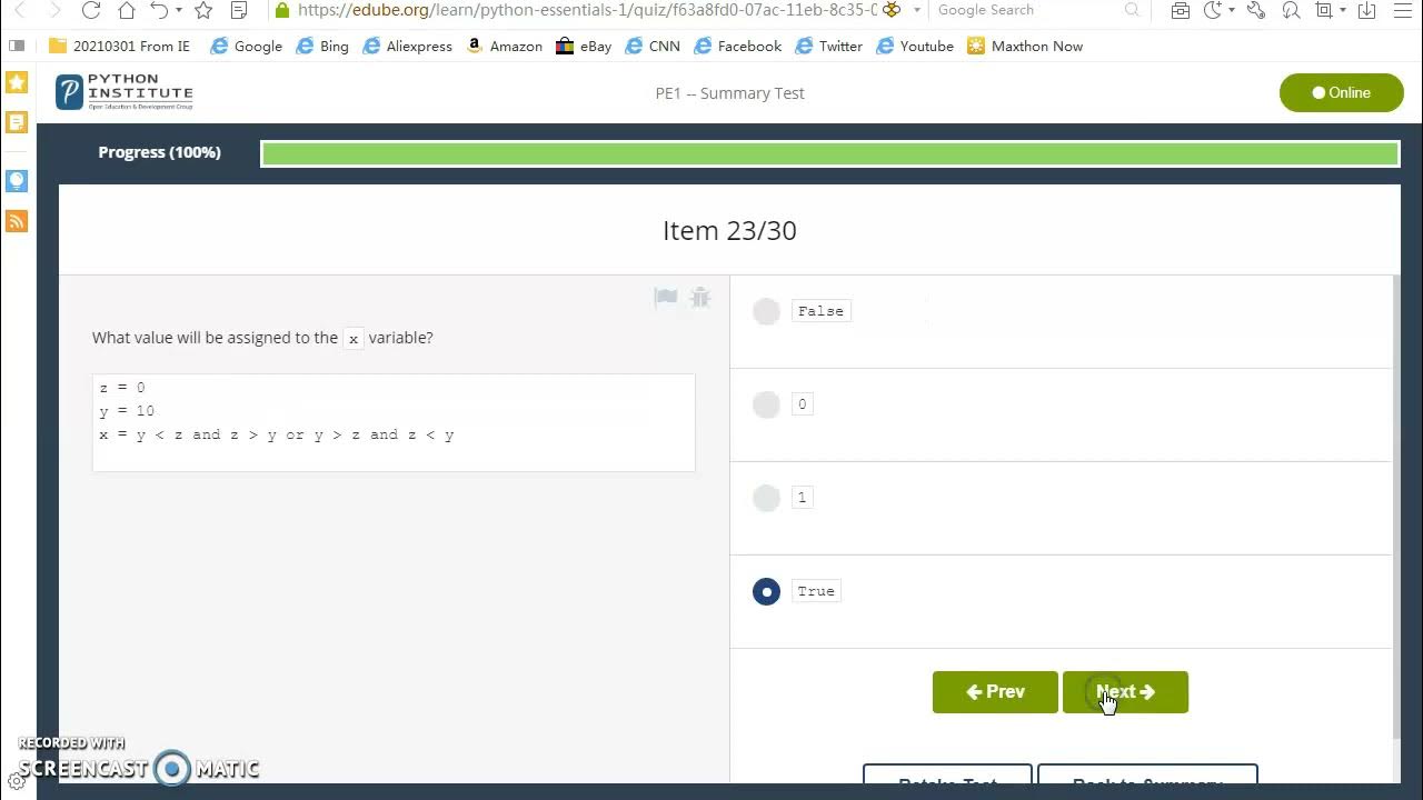 Python Summary 1 Exam - YouTube