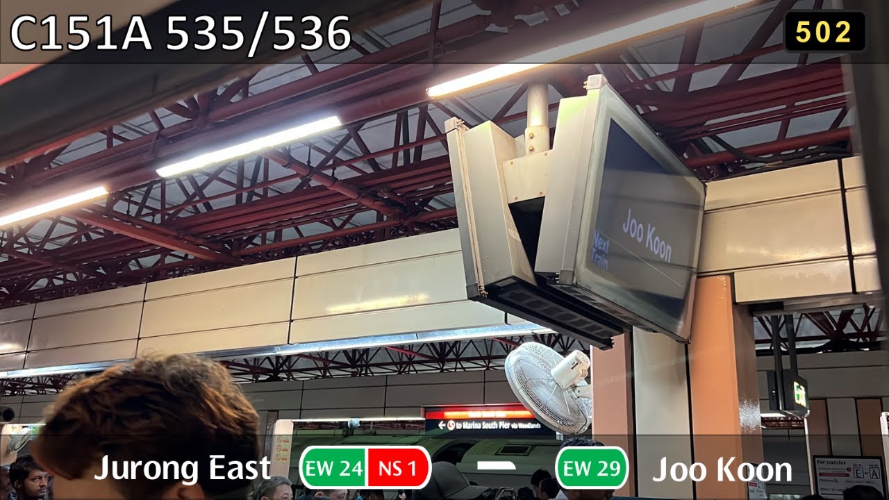 [JUR JKN Shuttle][SMRT] KSF C151A 535/536 ~ EW24 Jurong East → EW29 Joo ...