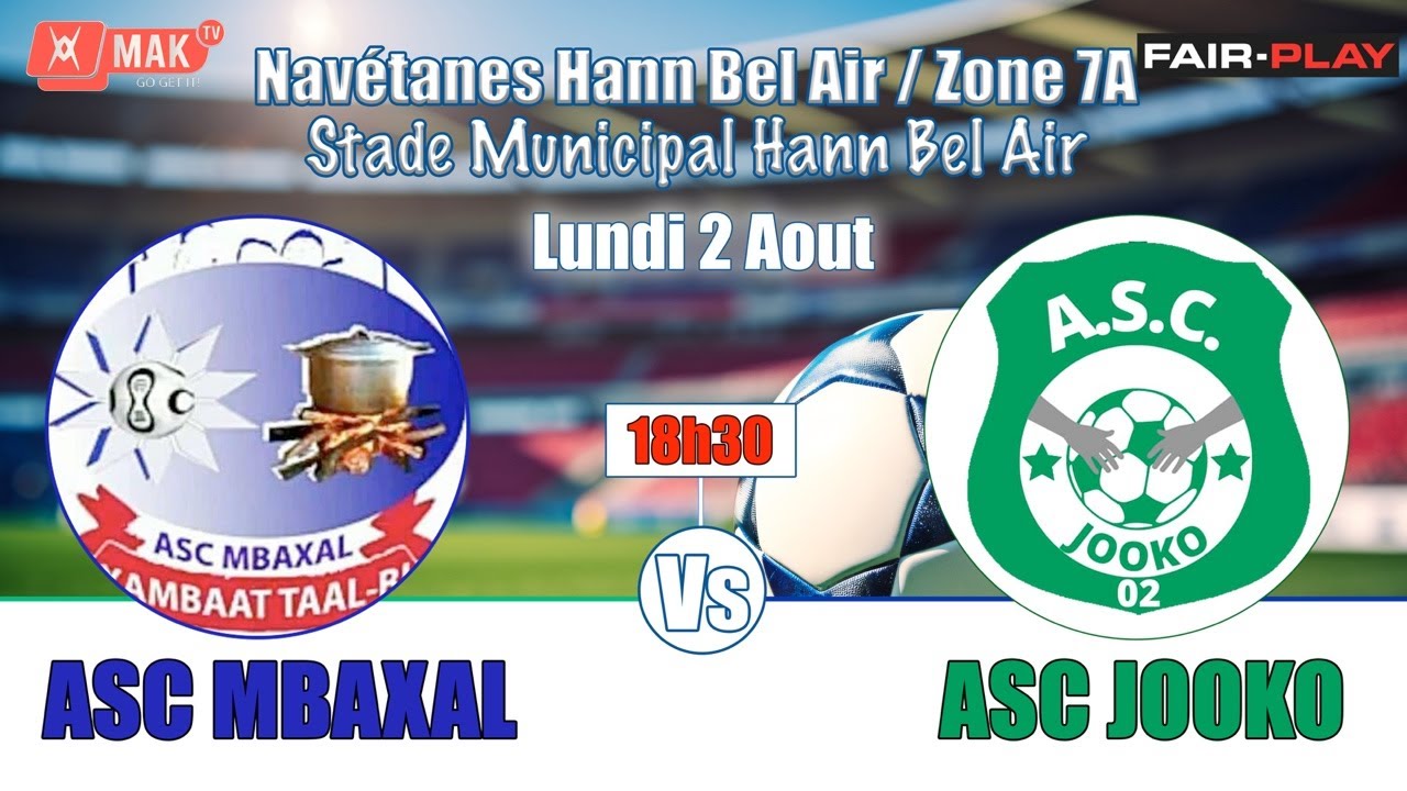 NAVETANES HANN BEL AIR/ ASC MBAXAL vs ASC JOOKO Zone 7A - YouTube