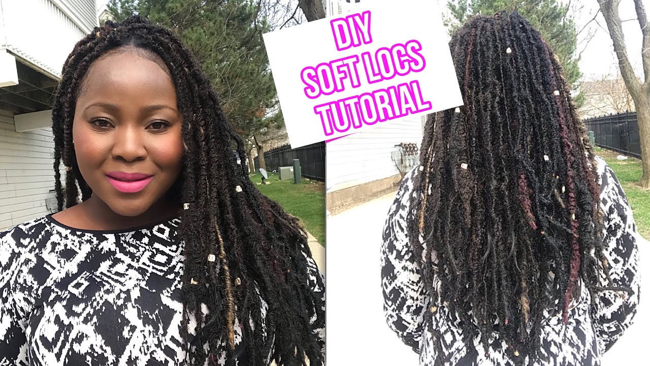 DIY SUPER SOFT DISTRESSED FAUX LOCS TUTORIAL - YouTube