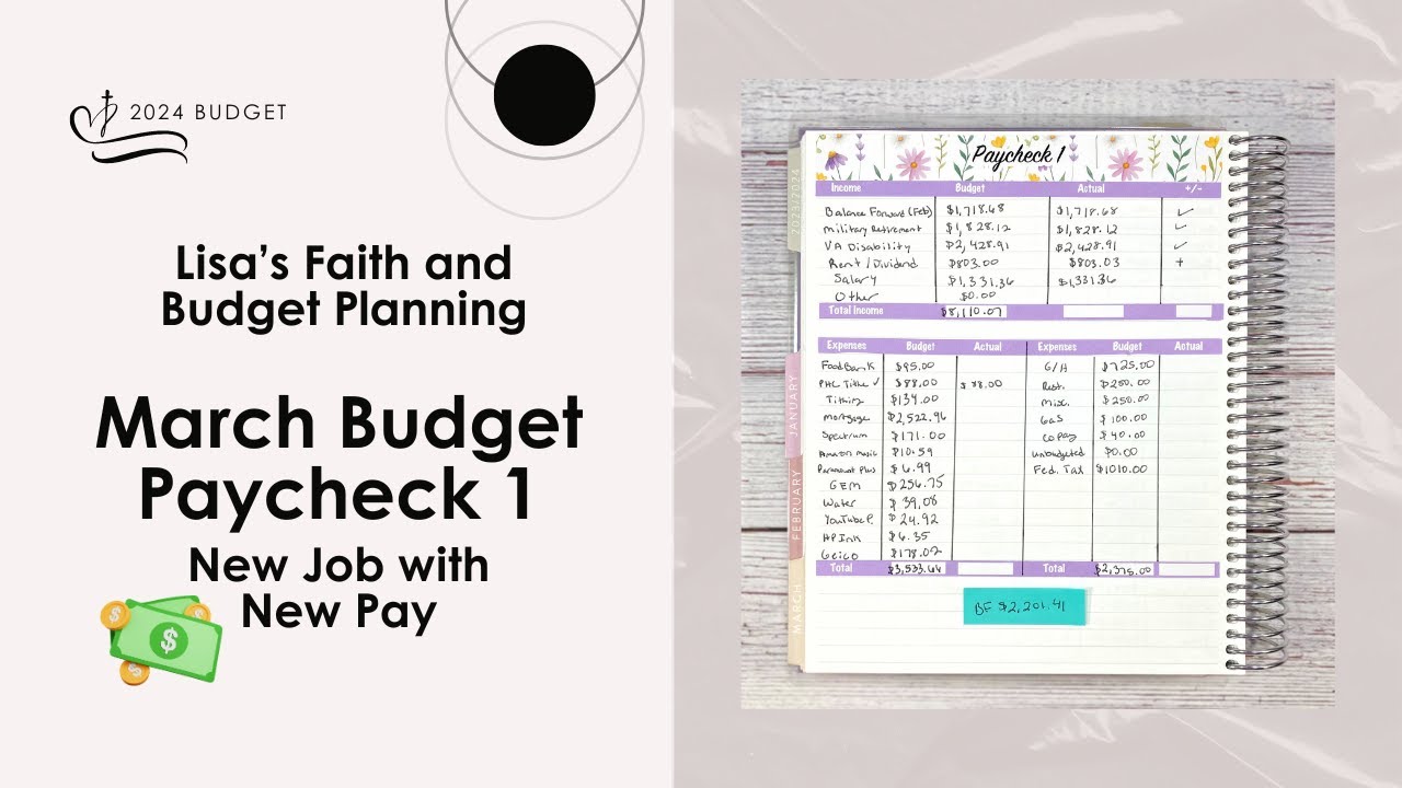 March 2024 Paycheck 1 || Monthly Budget! New Paycheck Budget! - YouTube
