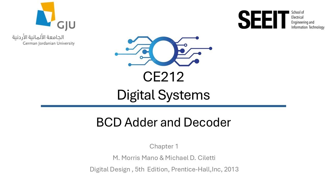 Lec 14: BCD Adder and Decoder - YouTube