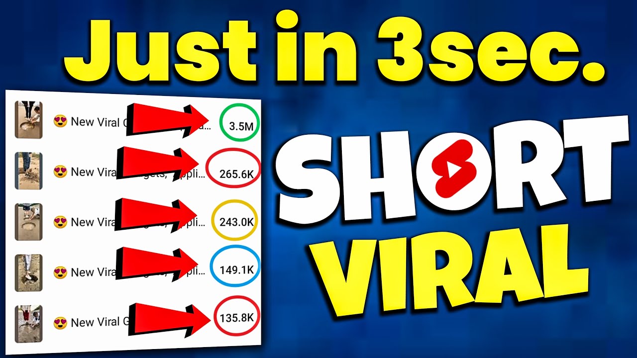 🤫Short Viral in 3sec.📈 | How to viral Short Video on Youtube | Short ...