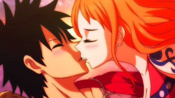 One Piece Luffy And Nami Kiss 😾😽💕#luffy #nami #lunami
