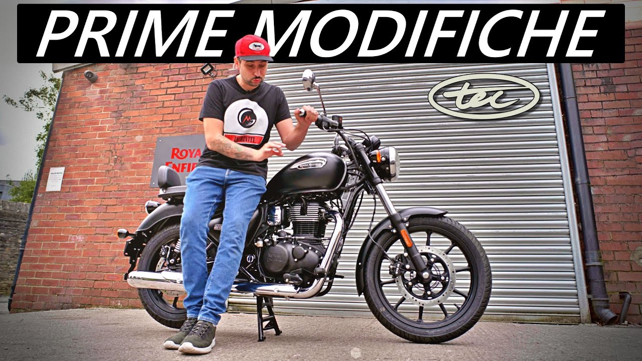 Royal Enfield Custom Build | Meteor 350 - Prime Modifiche! - YouTube
